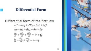 Diff form 1st law of thermodynamics | PPTX