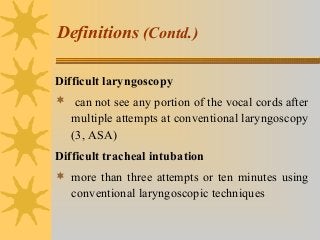 Difficult airway-assessment | PPT
