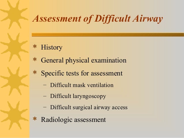 Difficult airway-assessment | PPT