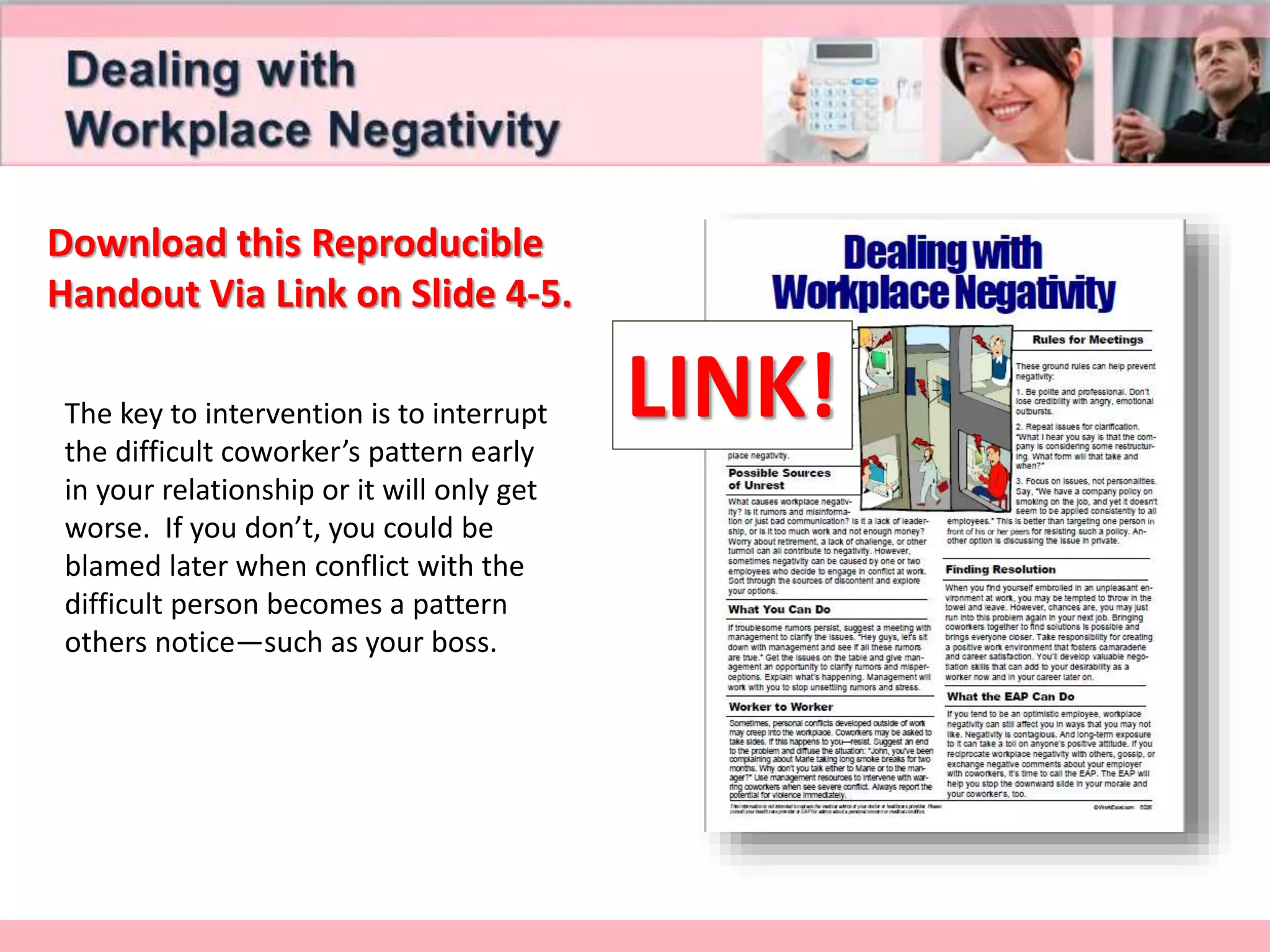 Dealing with Difficult People Handout from HandoutsPlus.com - Visit to ...