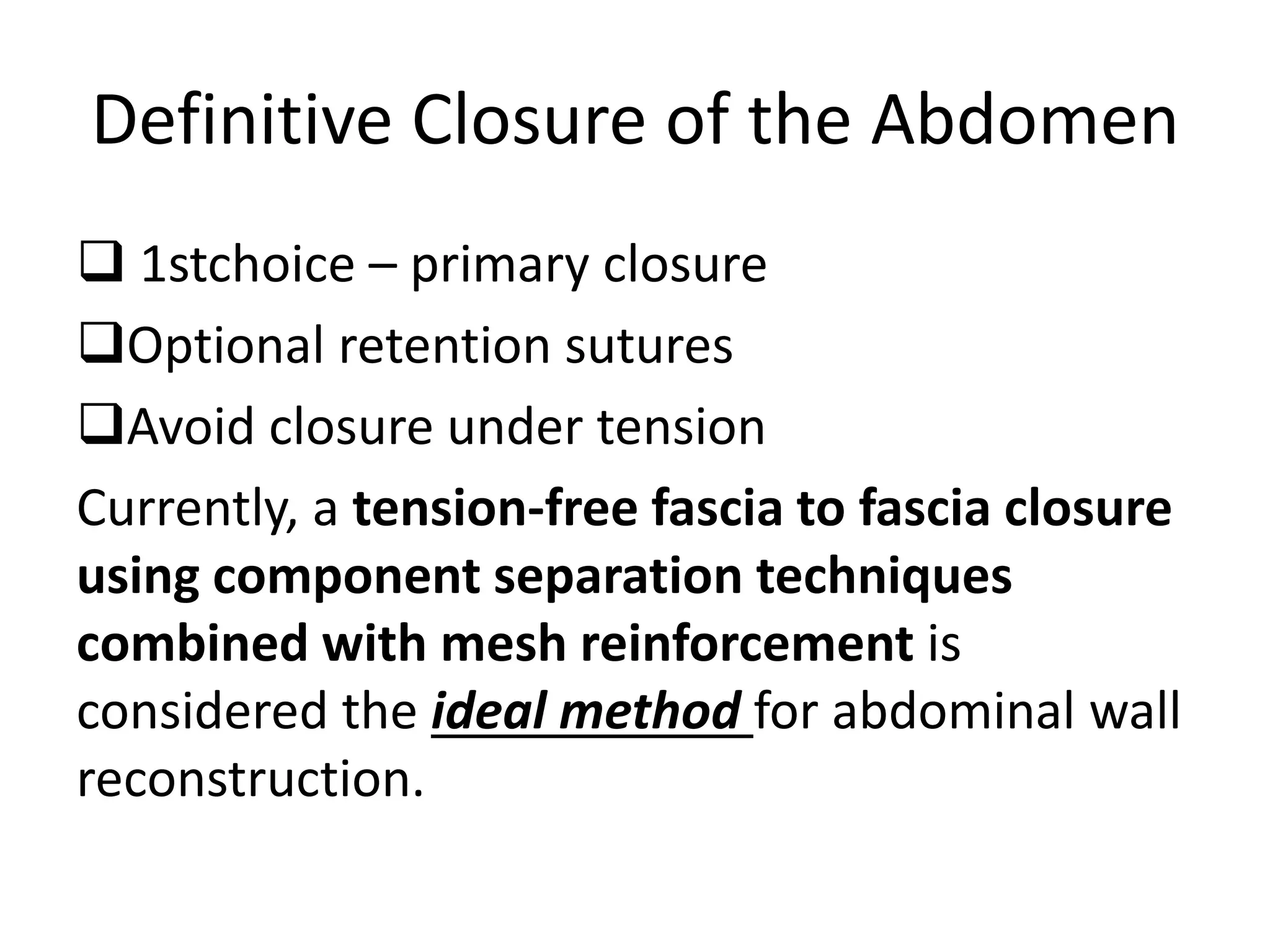 Difficult abdominal Wall | PPTX