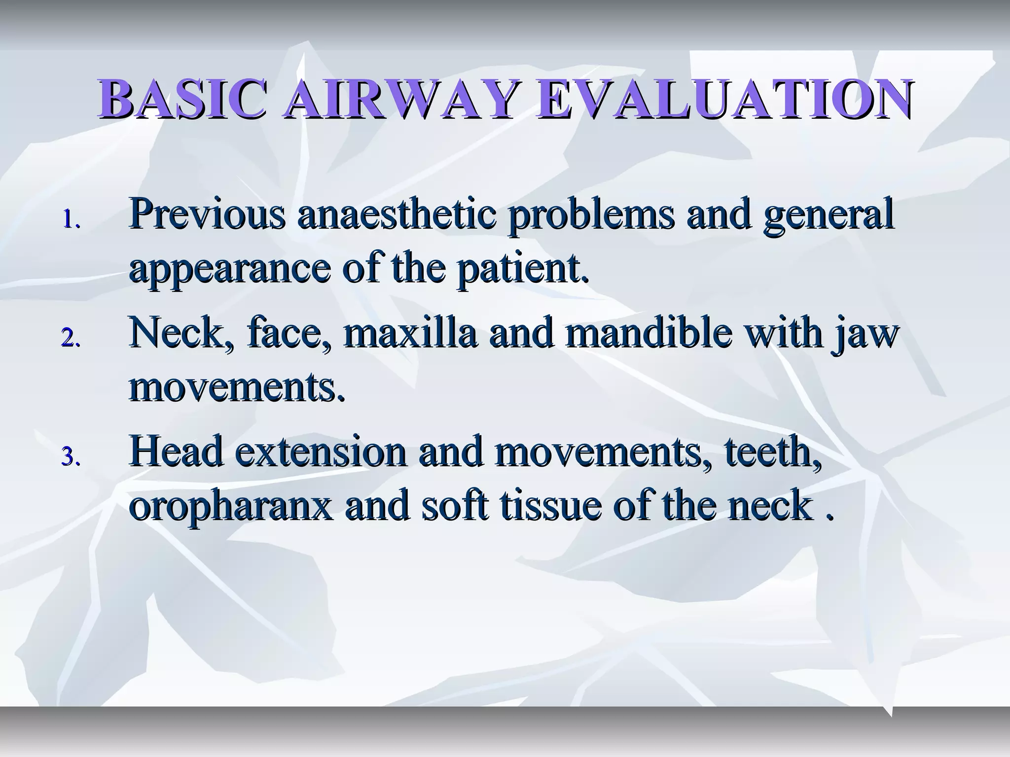 Difficult airway | PPT