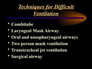 Difficult Airway difficult airwayyyyyyyy | PPT