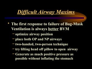 Difficult Airway difficult airwayyyyyyyy | PPT