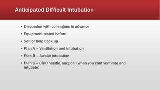 Difficult airway assessment and management by sardar saud abbas | PPTX