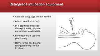 Difficult airway assessment and management by sardar saud abbas | PPTX