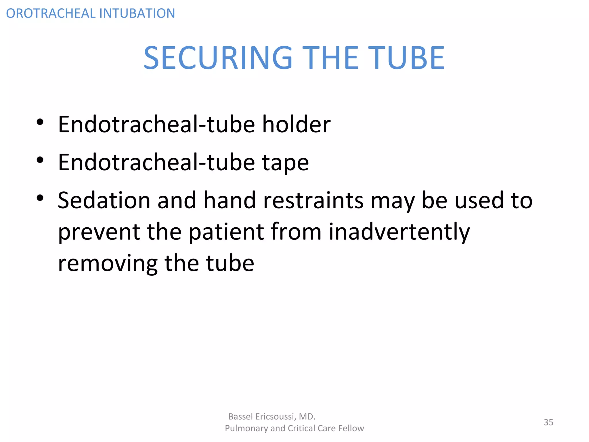 ADVANCED AIRWAY MANAGEMENT IN THE INTENSIVE CARE UNIT: FUNDAMENTALS OF ...