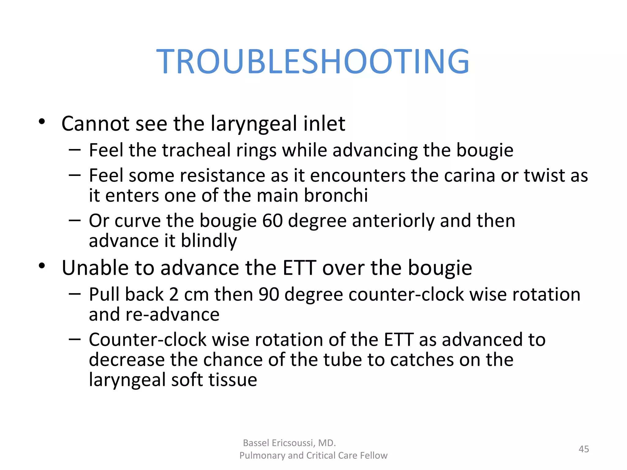 ADVANCED AIRWAY MANAGEMENT IN THE INTENSIVE CARE UNIT: FUNDAMENTALS OF ...