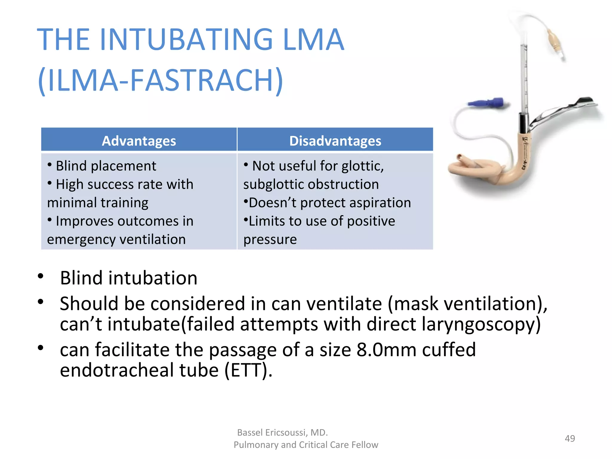 ADVANCED AIRWAY MANAGEMENT IN THE INTENSIVE CARE UNIT: FUNDAMENTALS OF ...
