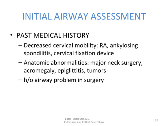 ADVANCED AIRWAY MANAGEMENT IN THE INTENSIVE CARE UNIT: FUNDAMENTALS OF ...