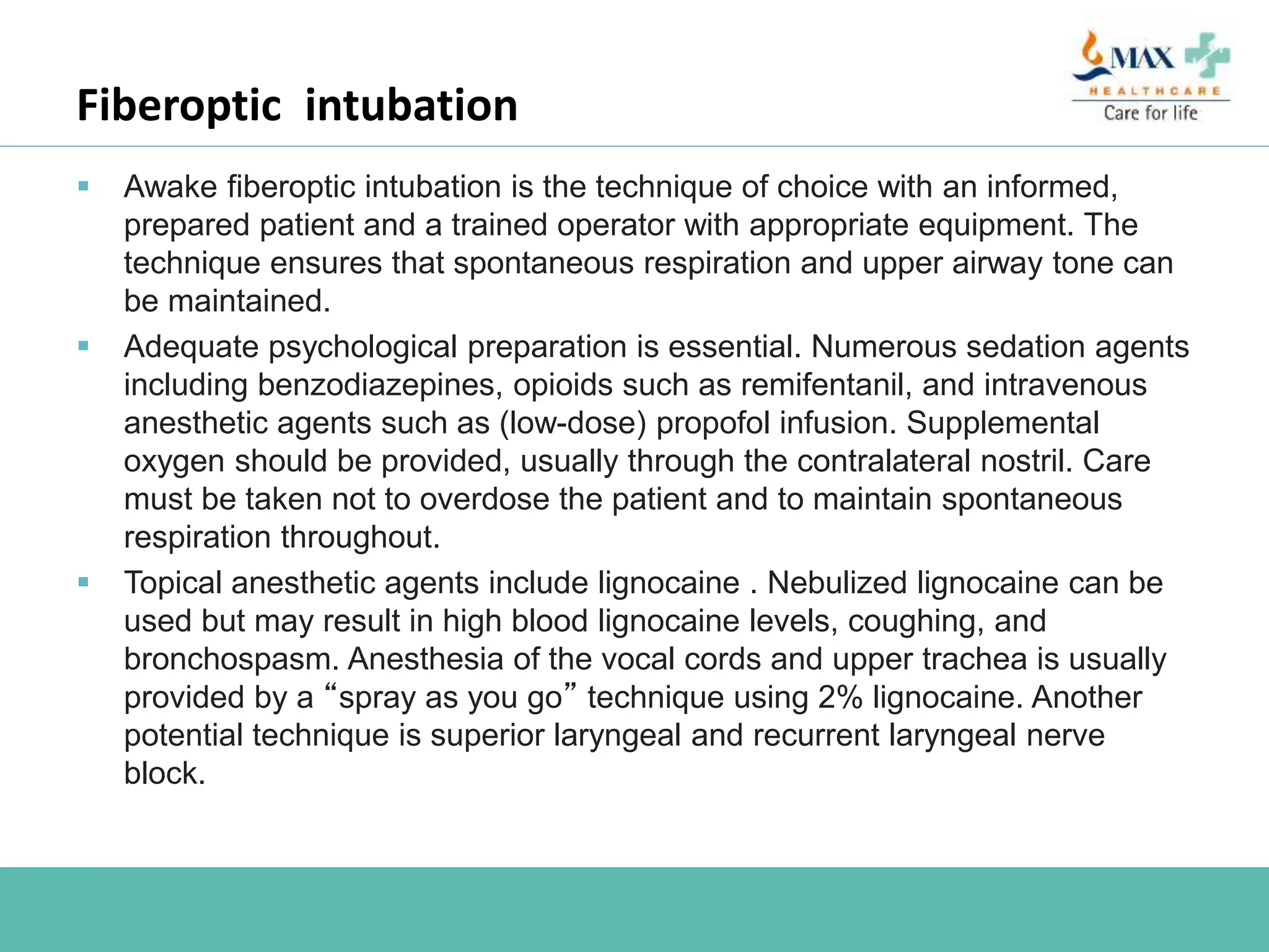 Difficult airway management in ICU | PPTX
