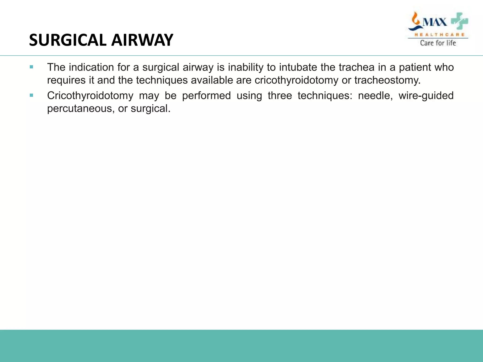 Difficult airway management | PPTX