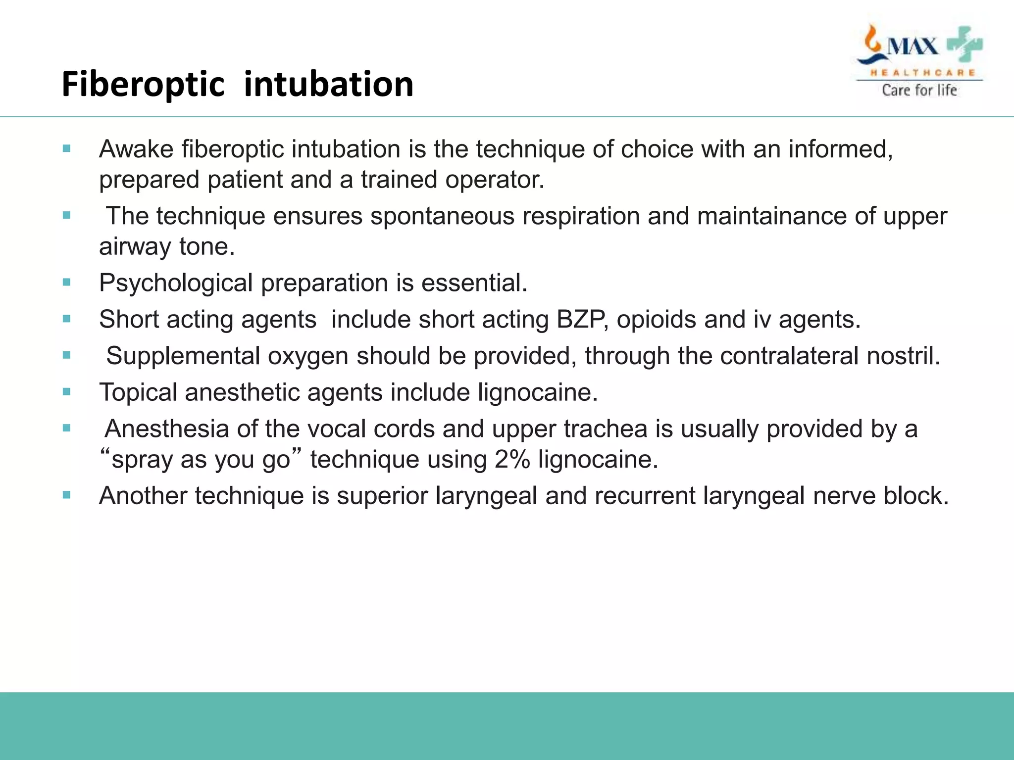 Difficult airway management | PPTX