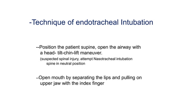 Difficult airway management | PPTX