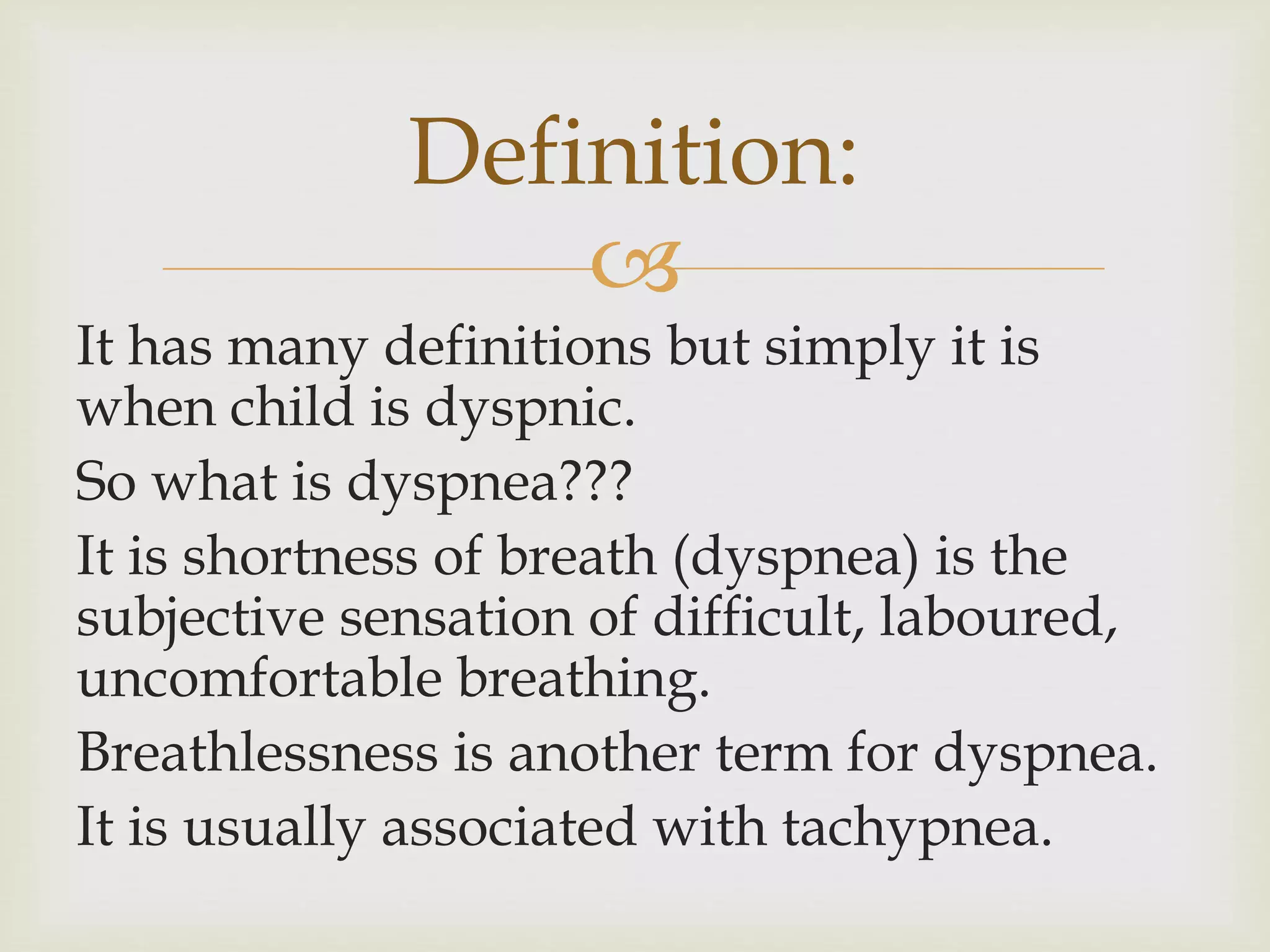 Difficult breathing in children | PPTX
