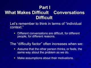 Difficult Conversations | PPT