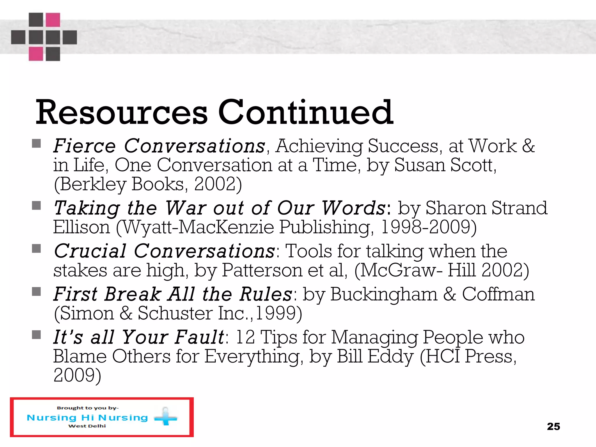 Difficult conversations | PPT