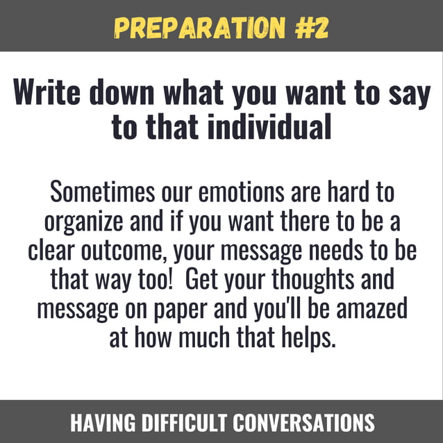 DIFFICULT CONVERSATIONS and 6 Ways to Prepare | PDF