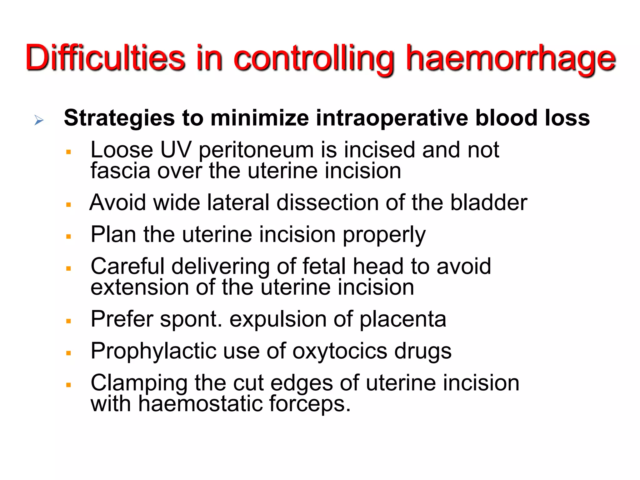 Difficult c section | PPTX