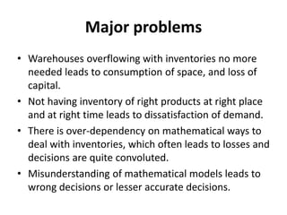 Difficulties in inventory management | PPT