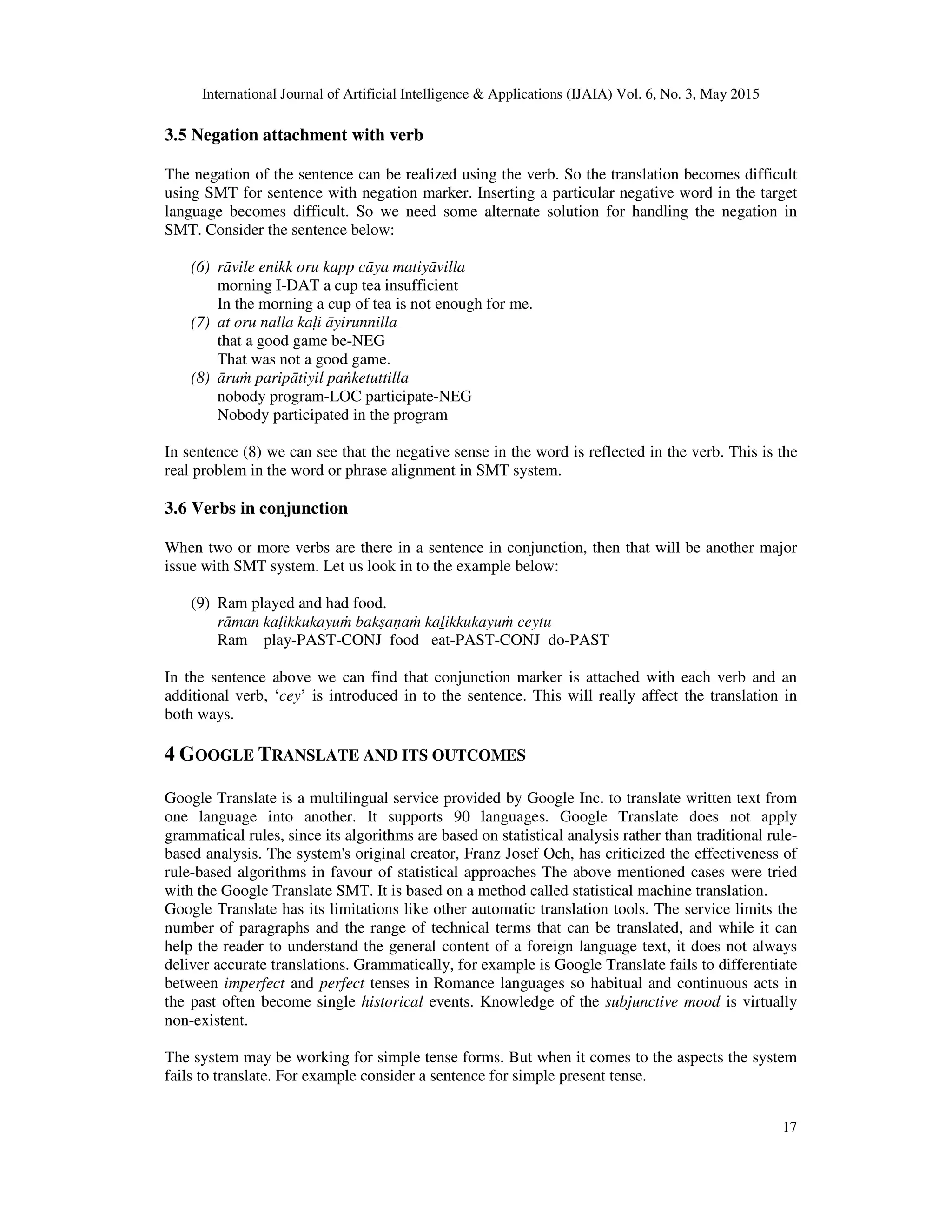 Difficulties in processing malayalam verbs | PDF