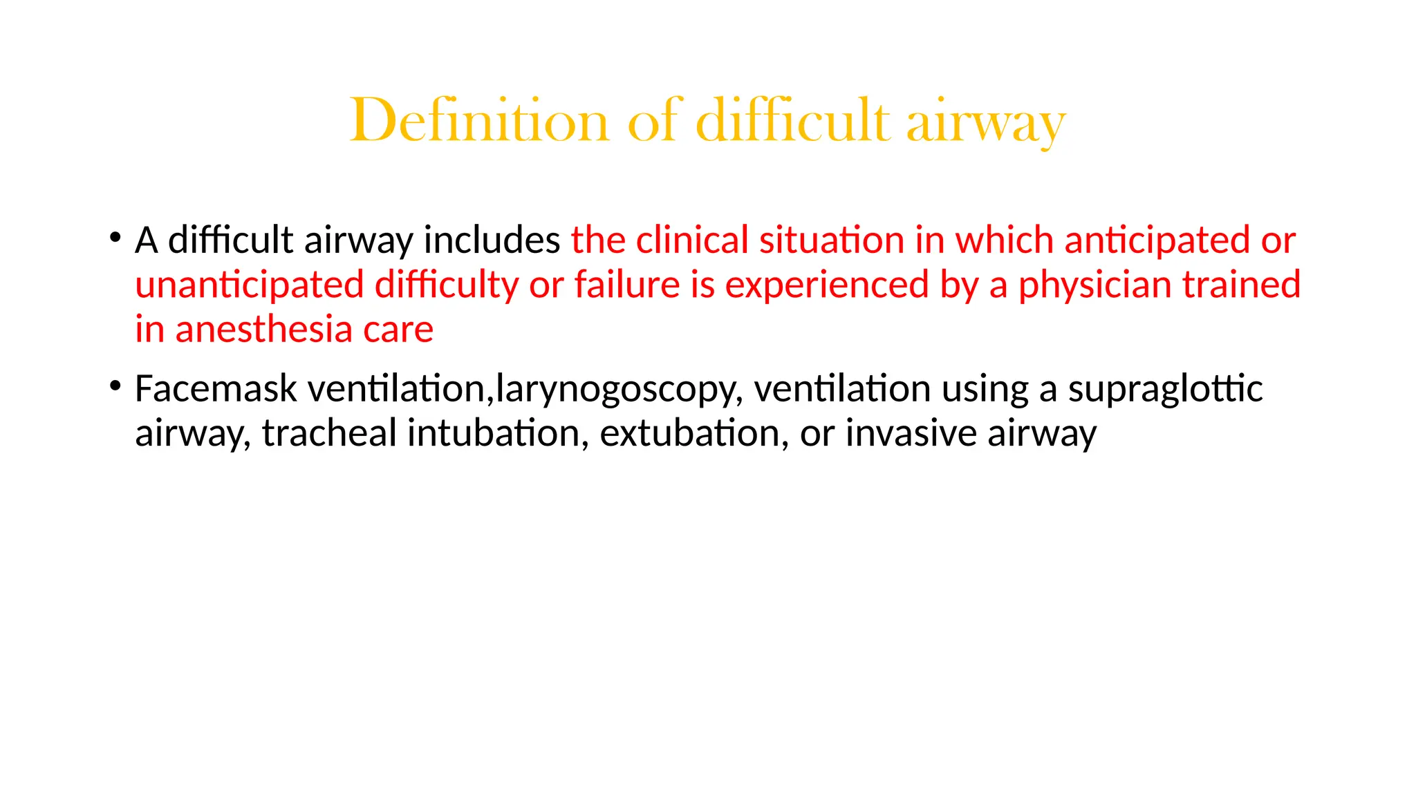 Difficult intubation guidelines in ICU (ANN SNEHA).pptx | Ear, Nose and ...