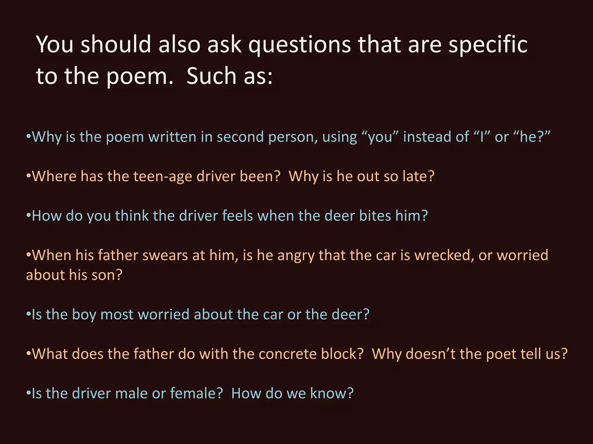 Reading Poetry: Getting Through Difficult Passages | PPT