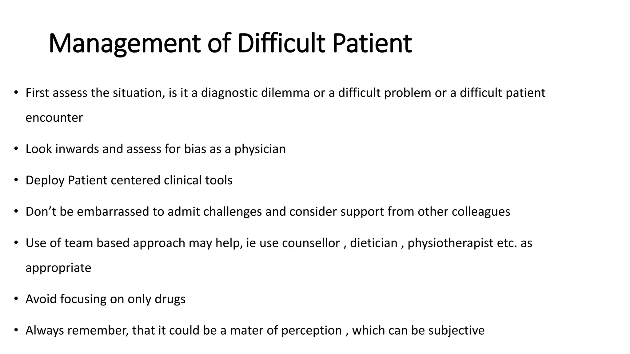 The management of the difficult patient.pptx