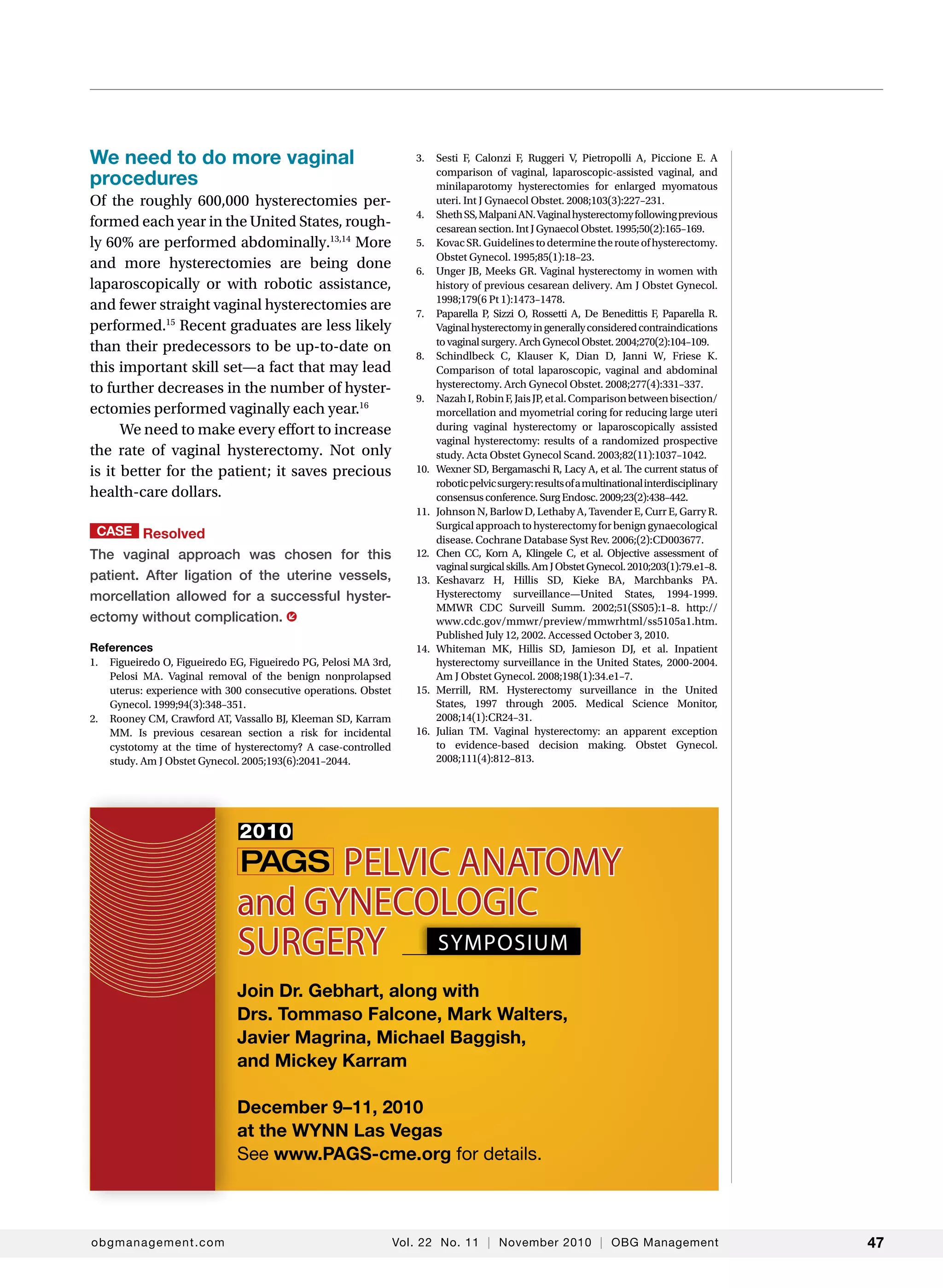 Difficult vaginal hysterectomy | PDF