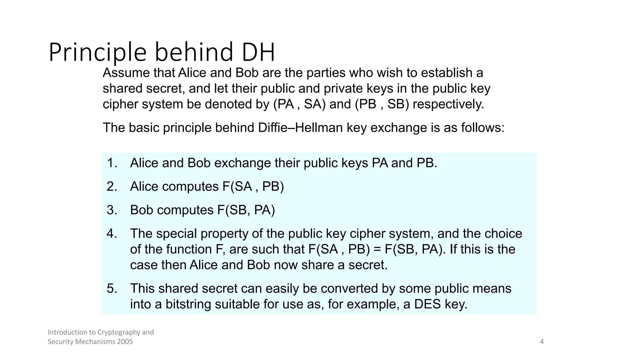 Diffie hellman | PPT
