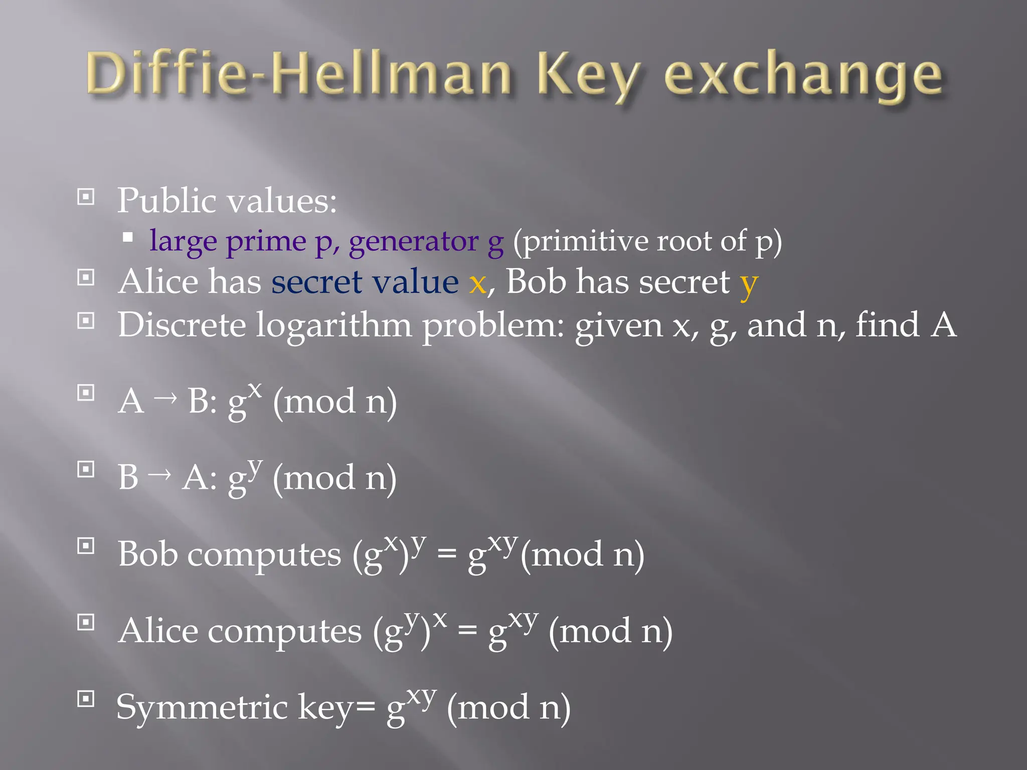 diffie-hellman-key-exchange-mim-attack (1).ppt | Free Download