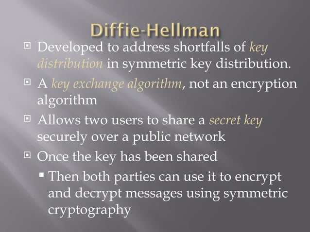 diffie-hellman-key-exchange-mim-attack (1).ppt | Free Download