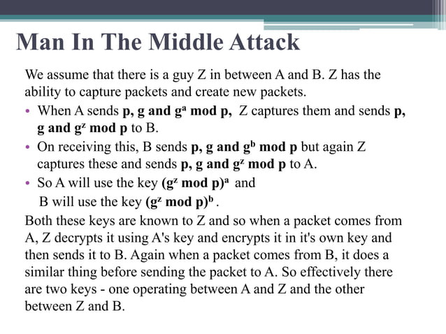 Diffie hellman key exchange algorithm | PPTX