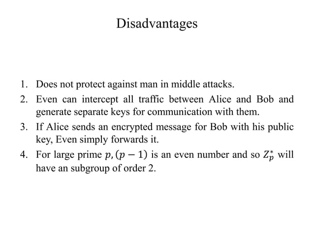 Diffie hellman key algorithm | PPT