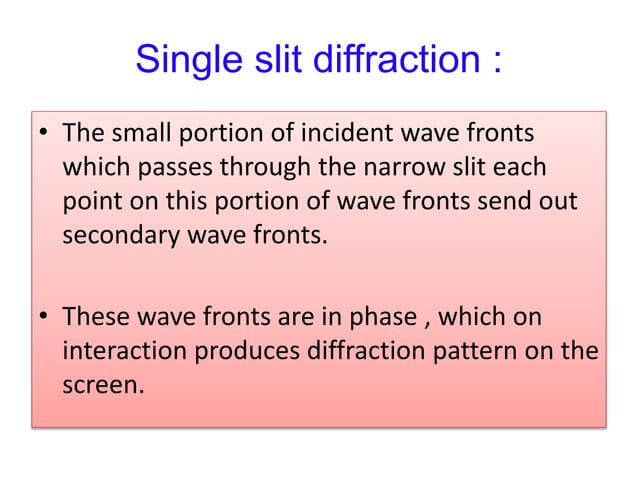 Diffraction Pptx Physics Science