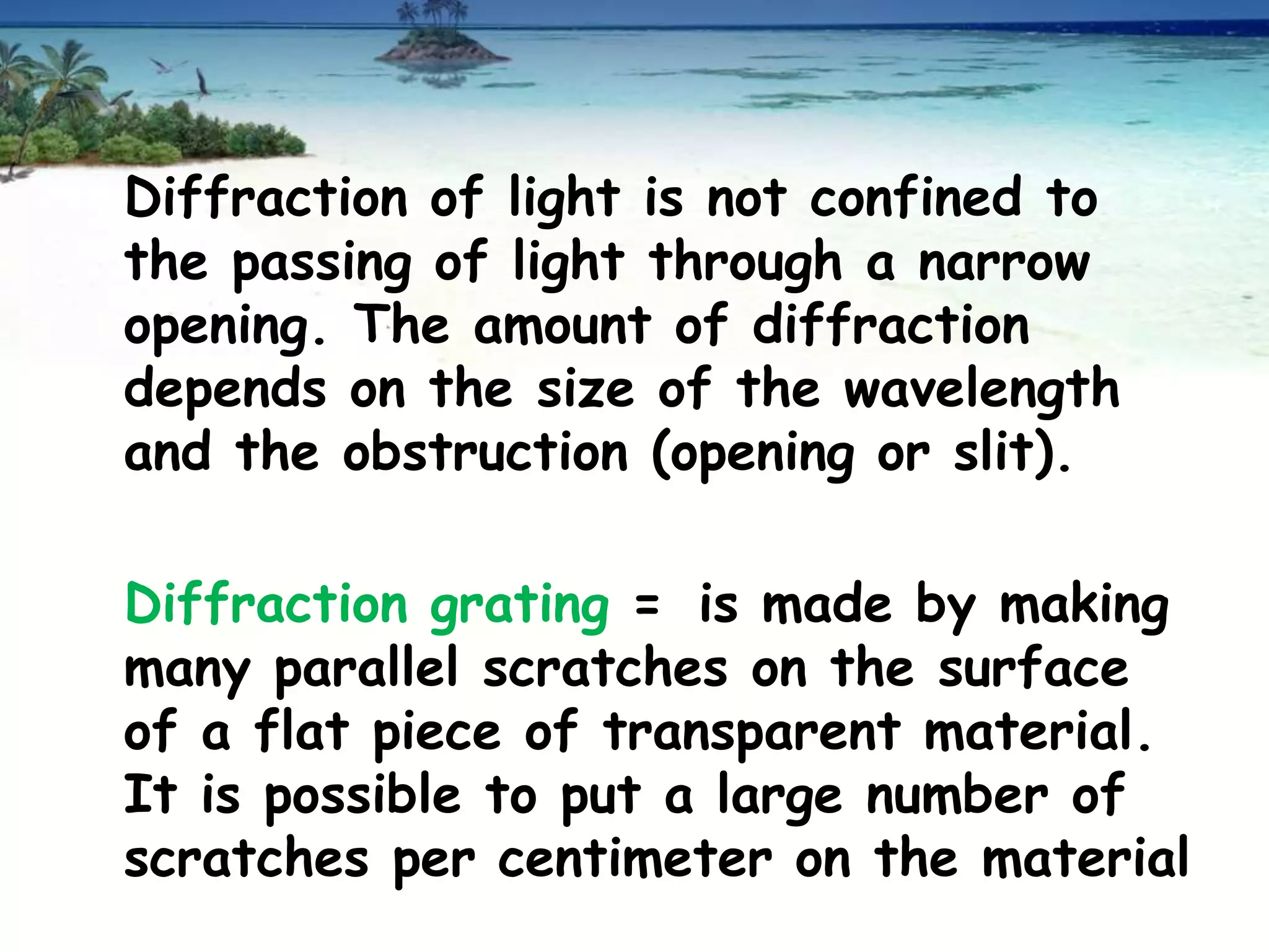 Diffraction | PPTX | Physics | Science