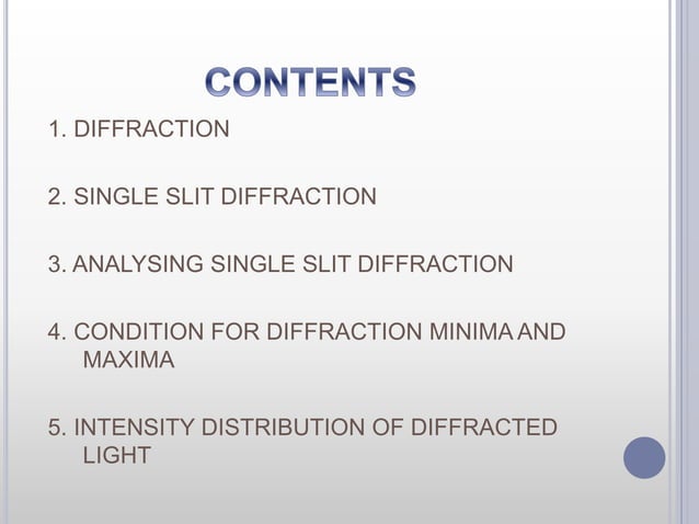 Diffraction | PPTX