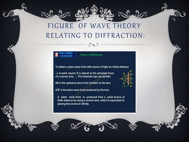 Diffraction and wave theory of light | PPTX | Physics | Science