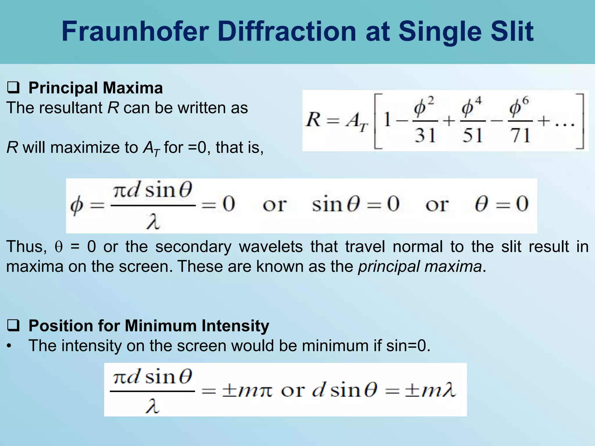 Diffraction of Light waves | PPTX
