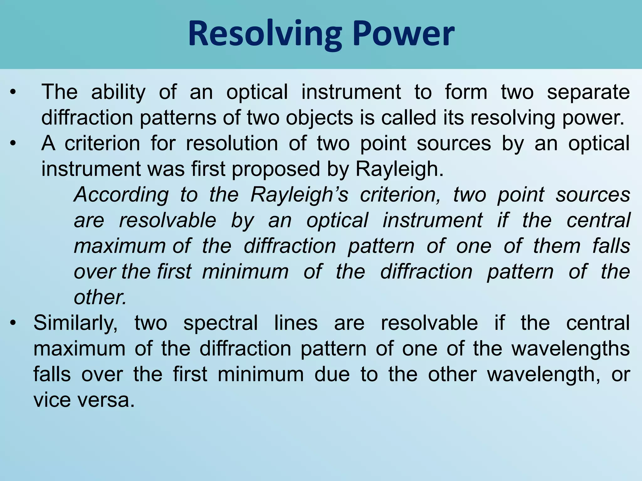 Diffraction of Light waves | PPTX