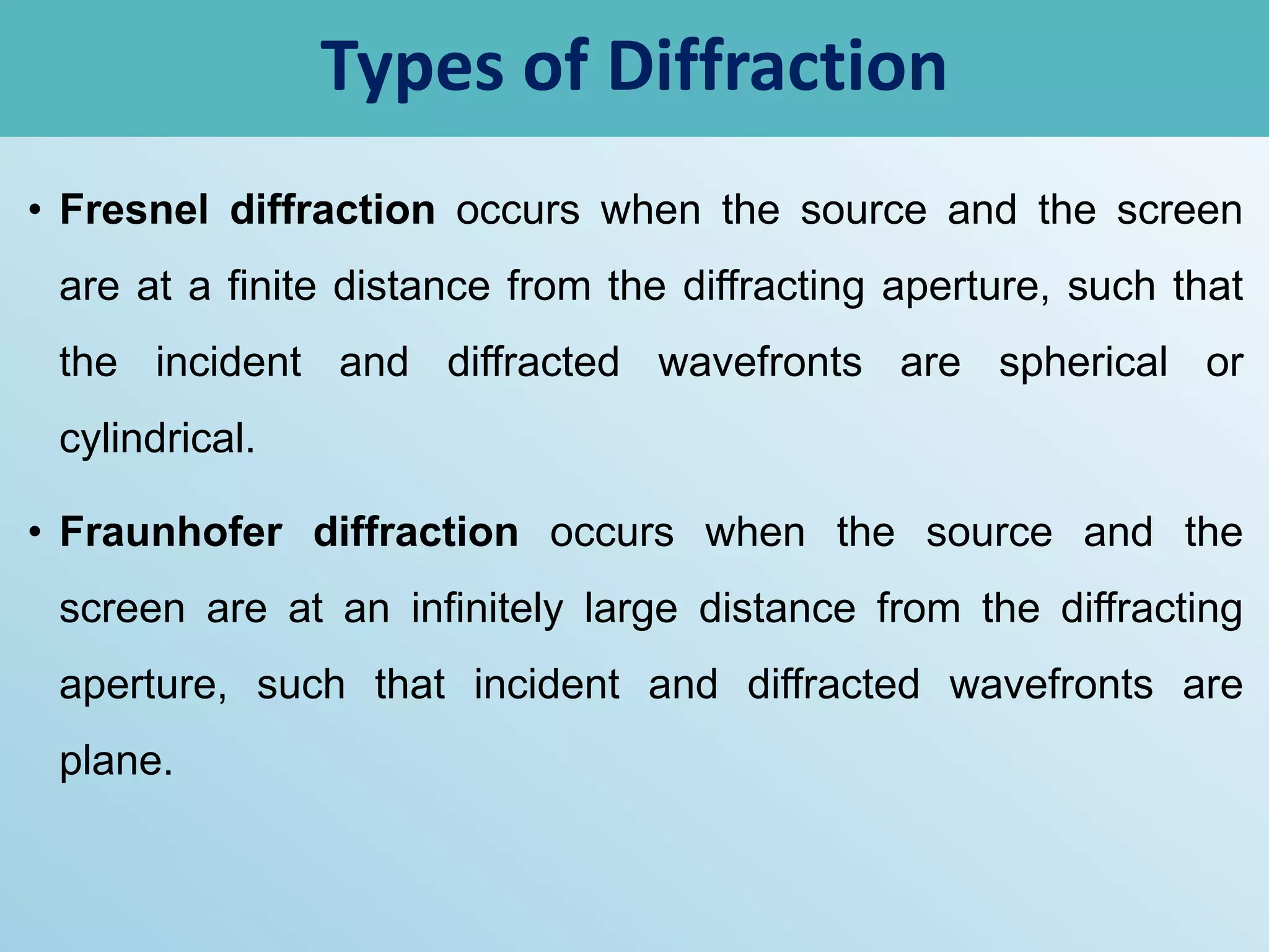 Diffraction of Light waves | PPTX