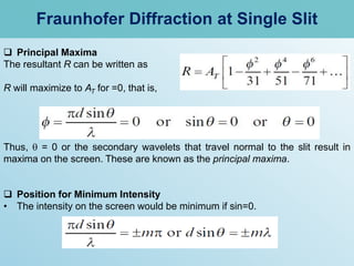 Diffraction of Light waves | PPTX