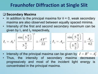 Diffraction of Light waves | PPTX