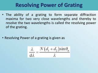 Diffraction of Light waves | PPTX