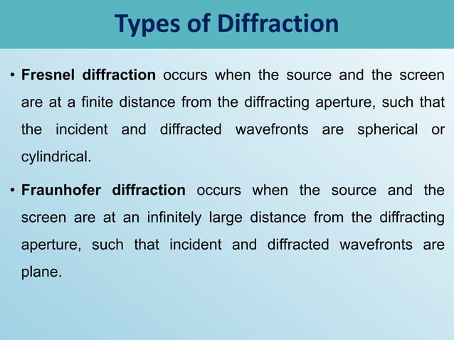 Diffraction of Light waves | PPTX