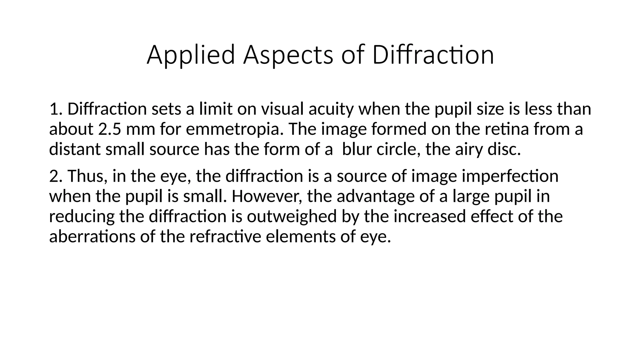 Diffraction of Light is very usefull ppt for the students of optometry ...