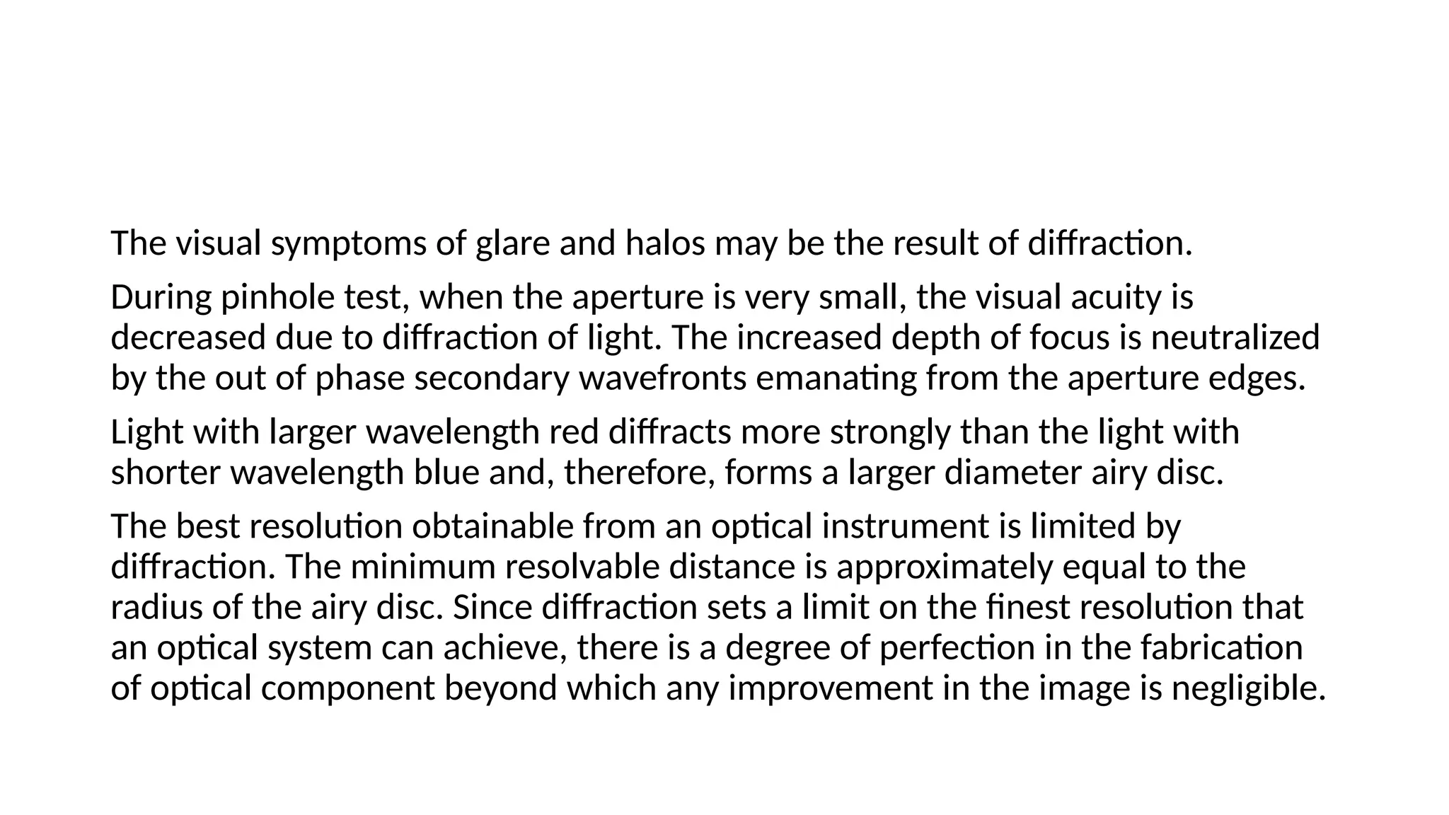 Diffraction of Light is very usefull ppt for the students of optometry ...