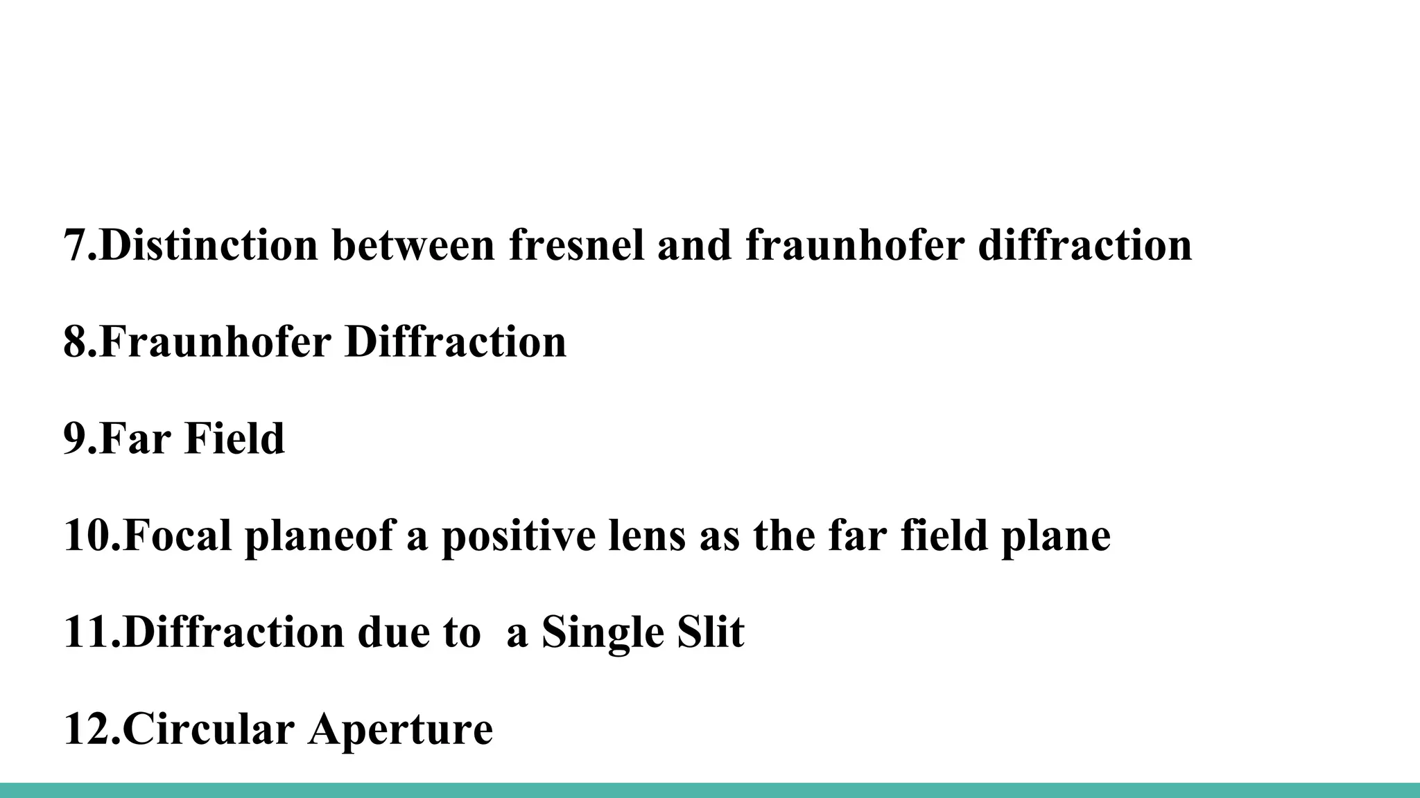 Diffraction-Fraunhofer Diffraction | PPTX