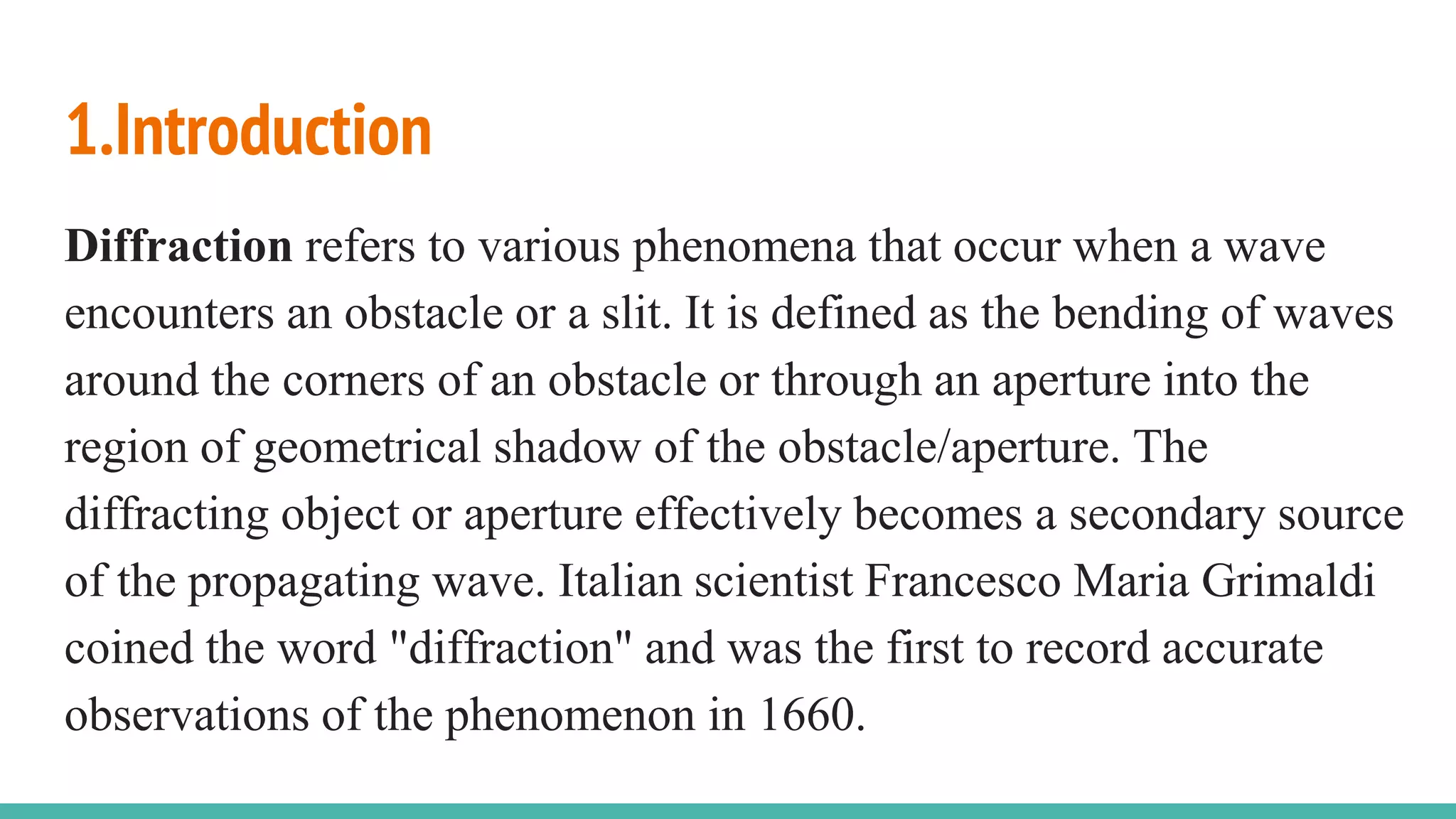 Diffraction-Fraunhofer Diffraction | PPTX