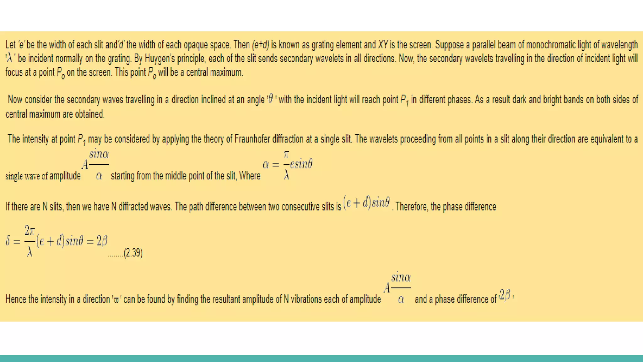Diffraction-Fraunhofer Diffraction | PPTX